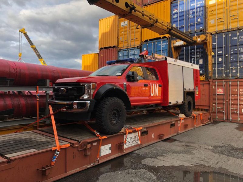 Work in progress at TDG - Terminal del Golfo. - Tarros